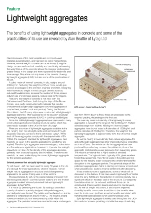 Lightweight aggregates - The Institution of Structural Engineers