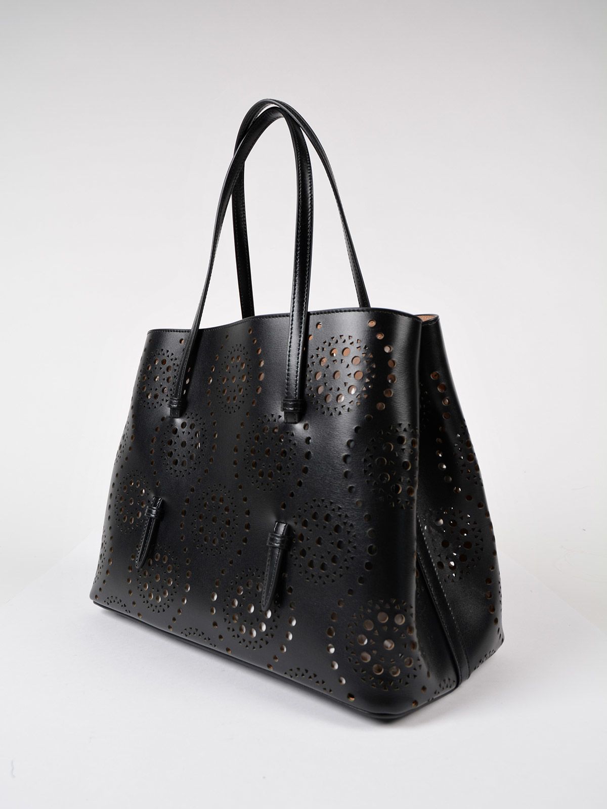 Alaia - Alaia Shopping Bag - Cblack, Women's Bags | Italist
