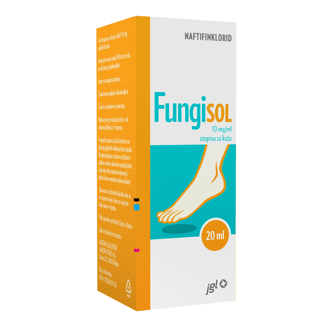 Fungisol 10 mg / ml skin solution, 20 ml - JGL