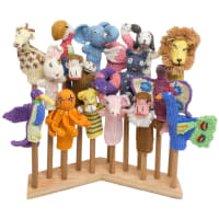 Fair Trade V Puppet Rack (17) - 9" W x 8" H - Finger Puppet Display by ...