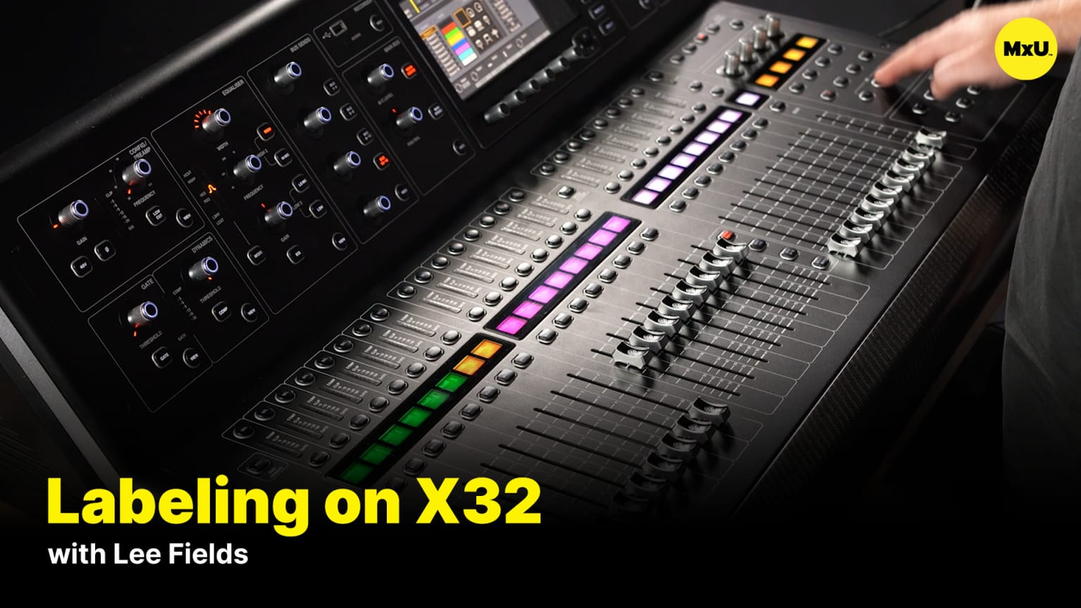 Labeling on X32 / M32 - MxU