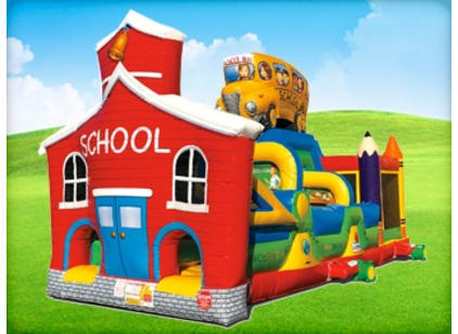 Austin & San Antonio School House Obstacle | Sky High Party Rentals