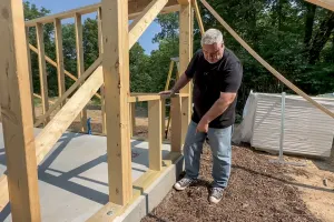 Three Step Concrete Slab