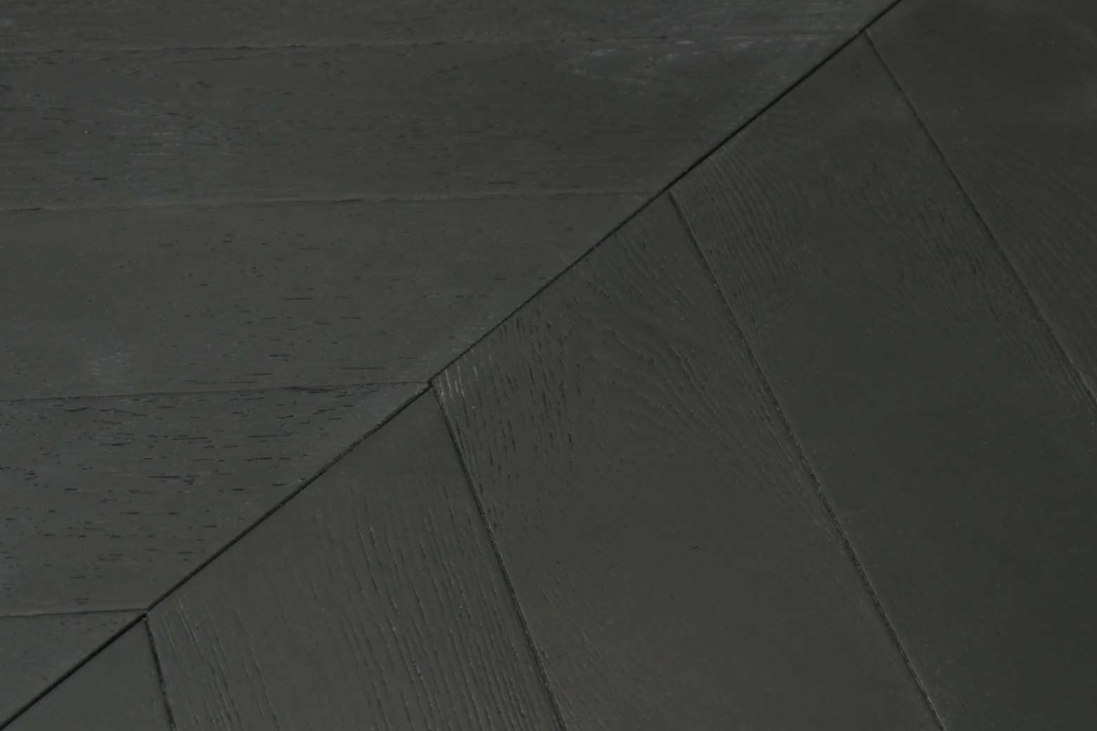 Natural Engineered Flooring Oak Chevron Jet Black Brushed UV Matt ...